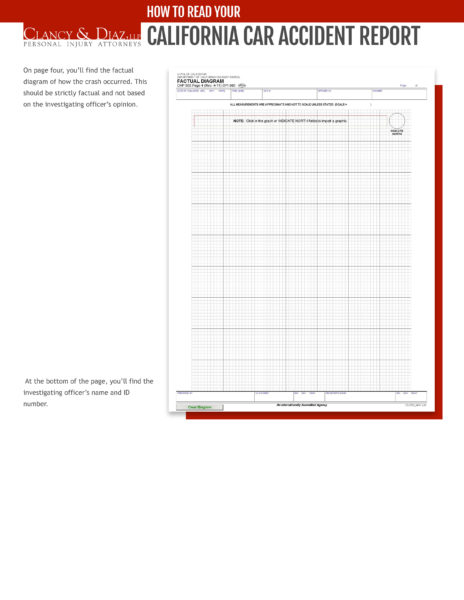How to read your California car accident report | Clancy & Diaz, LLP